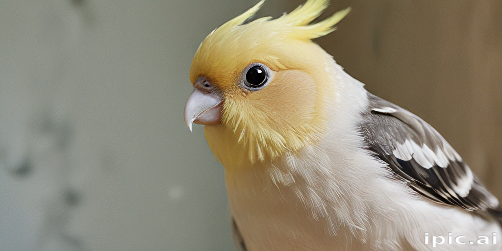 A Beautiful Cockatiel with Vibrant Yellow Feathers and Charming Expression.