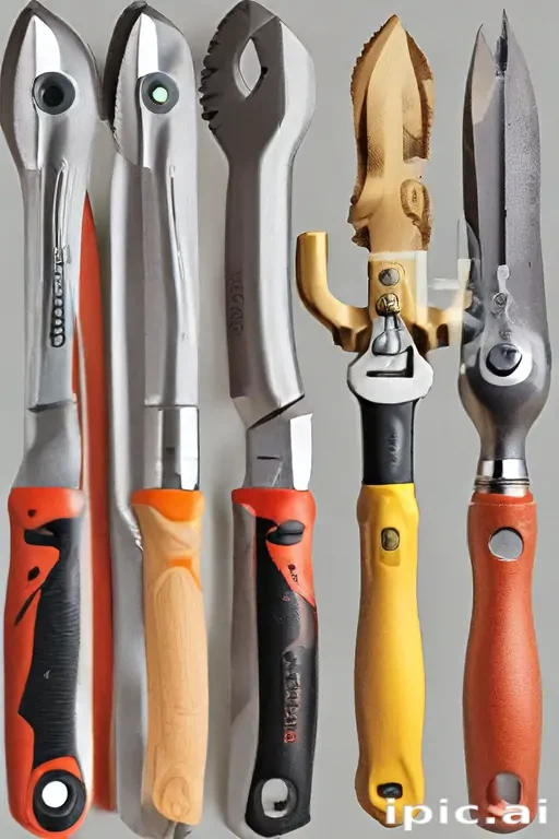 A Collection of Various Hand Tools Displayed in a Neat Arrangement.