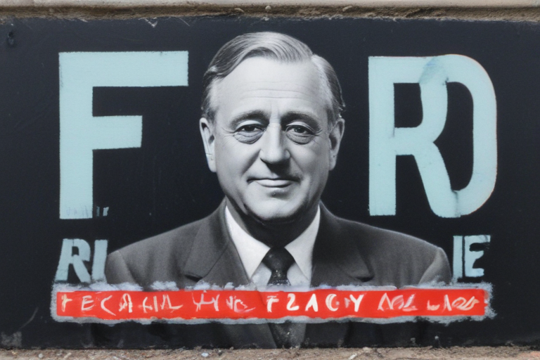 A graphited spray paint design thats clearly says "FDR= Feral 4 Dem Racks"