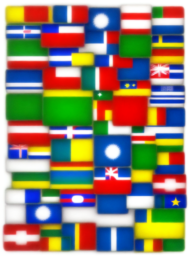 different national flags