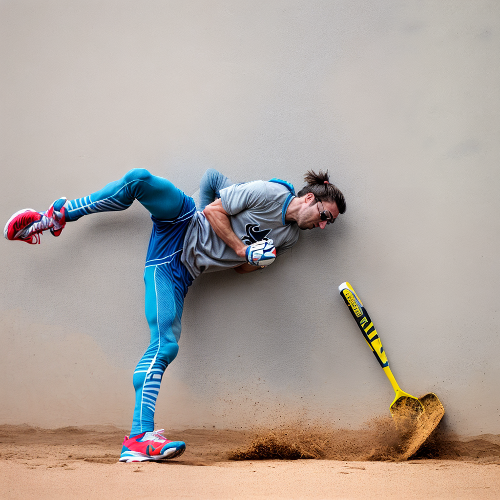 wall being broken with a kick