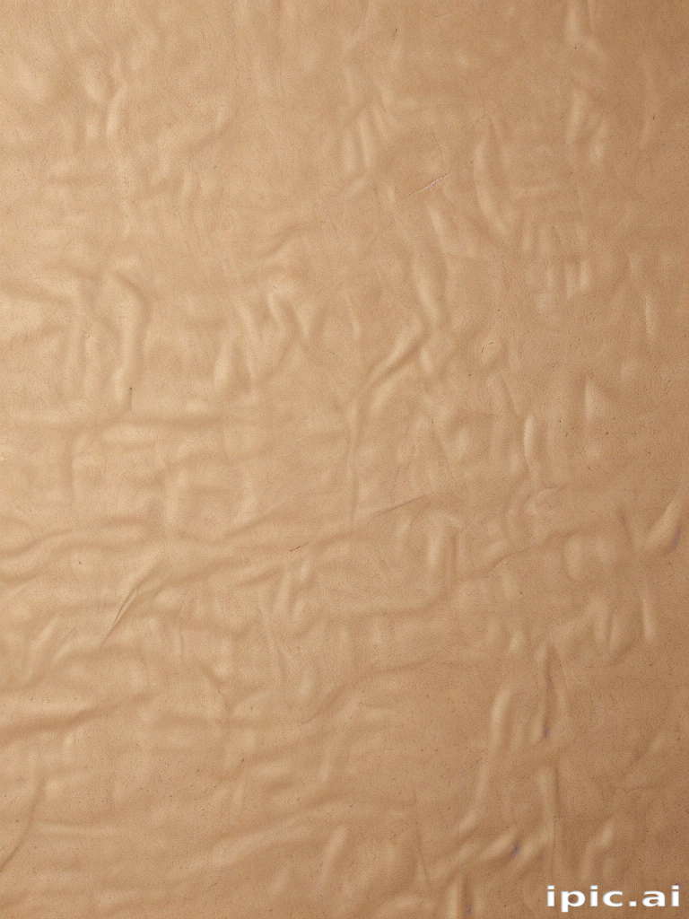 Textured Surface of Light Brown Material with Subtle Creases and Patterns