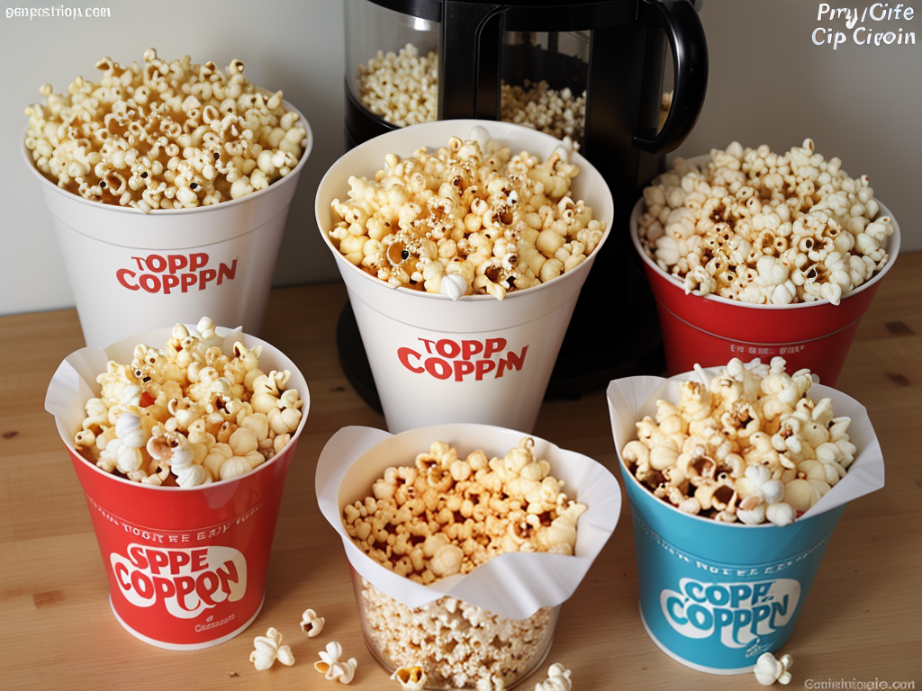Variety of Popcorn Buckets in Different Sizes and Flavors Ready for ...