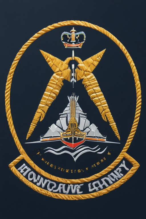 logo for the communications team on board of a military frigate of the ...