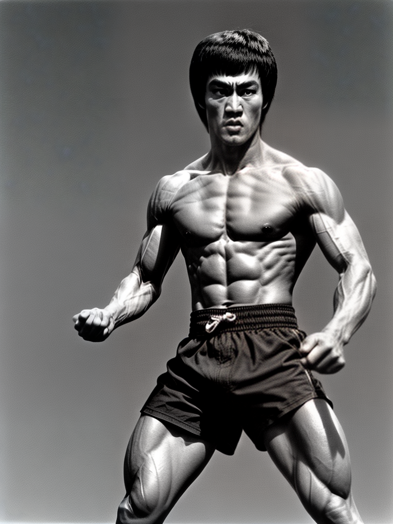Bruce Lee is angry