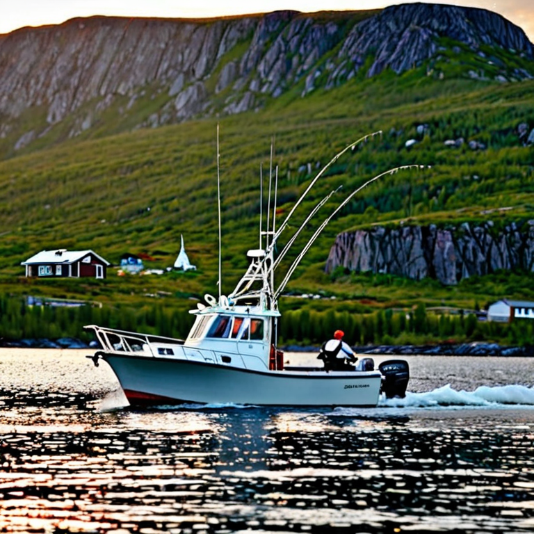 Wonderful sea fishing experience in northern norway in the midnight sun ...