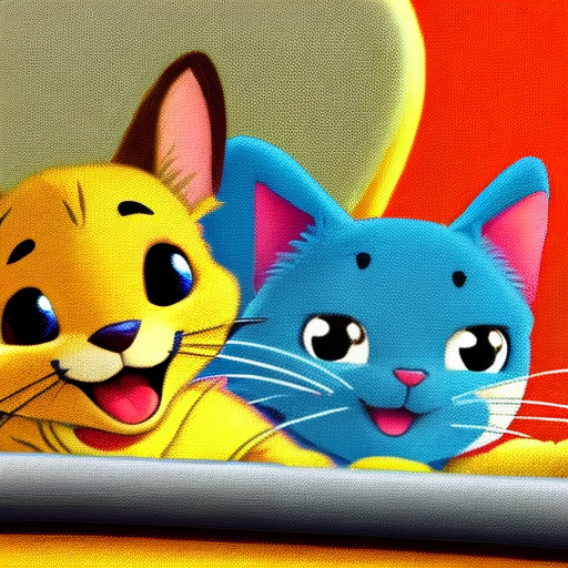 Tom and jerry ride on airplane