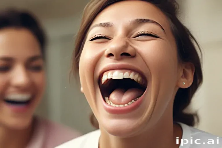 Joyful Moments Shared: Two Friends Laughing Together in Happiness