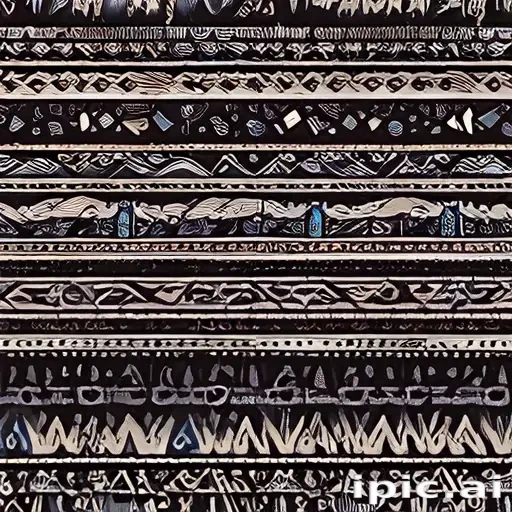 Intricate Hieroglyphic Patterns Depicting Ancient Egyptian Stories and ...