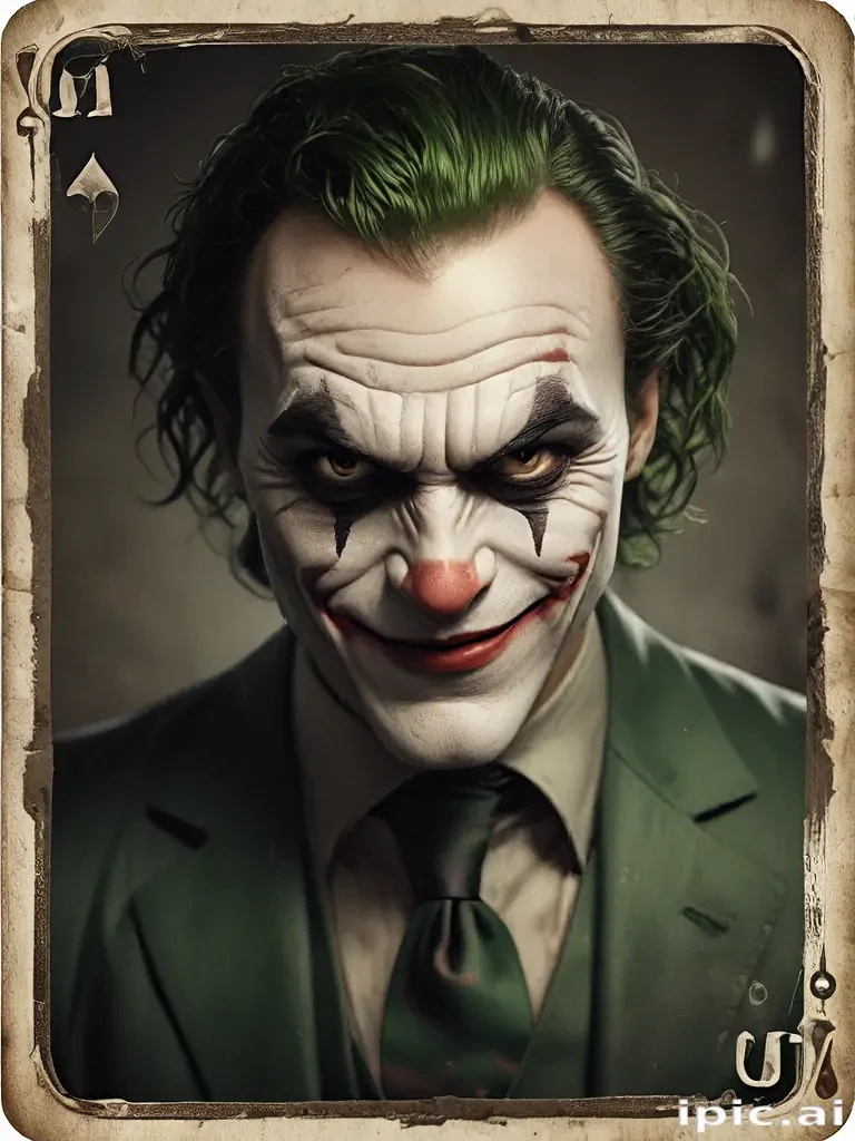 Sinister Joker: A Portrait of Chaos and Dark Humor Unleashed