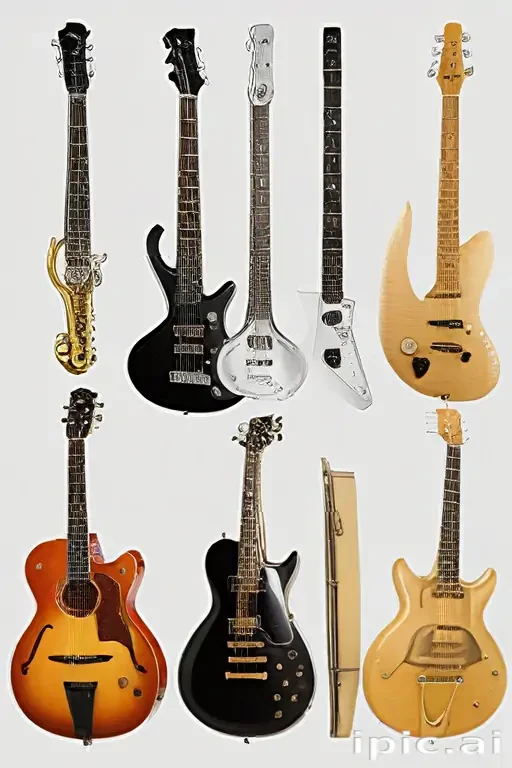 A Diverse Collection of Guitars and Instruments Showcasing Musical ...
