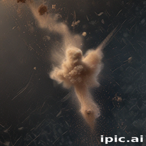 Abstract Representation of Dust and Particles in Motion Through Space