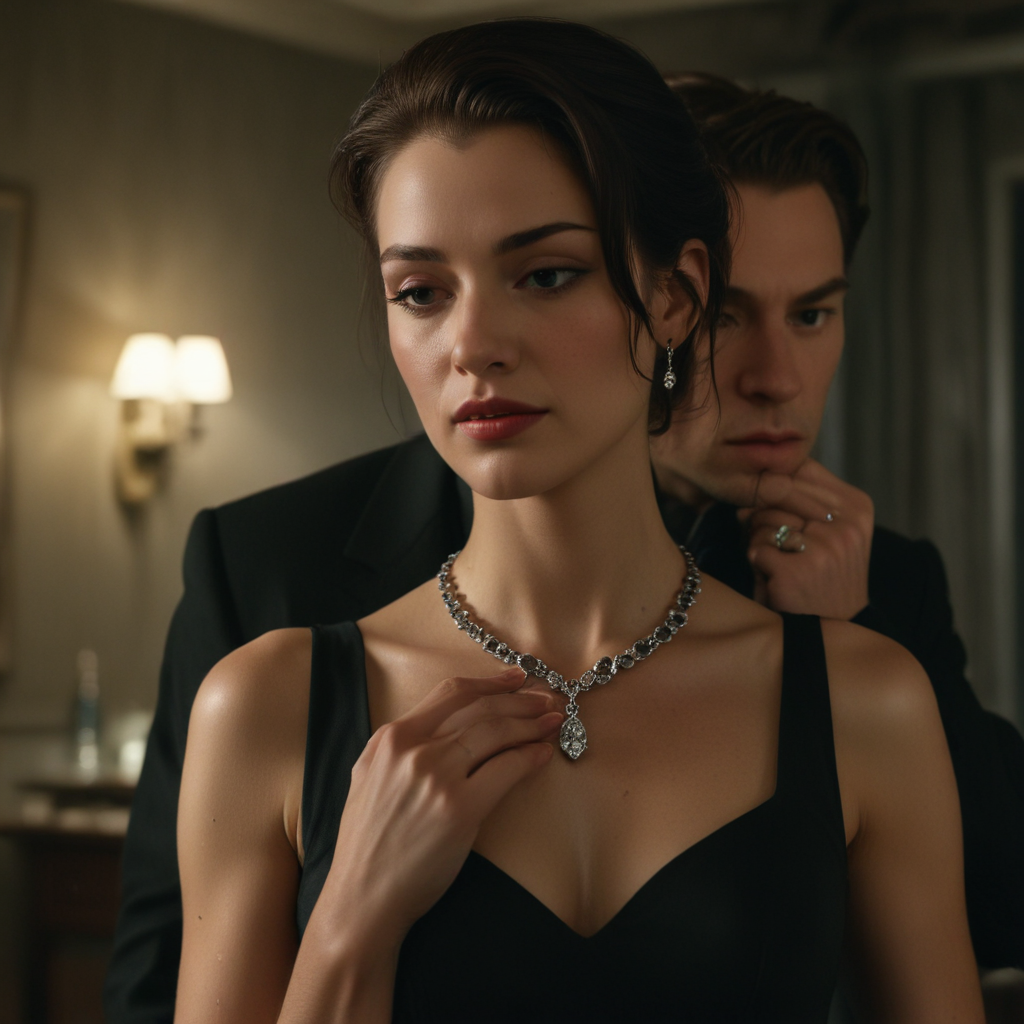 film noir scene, colored, the matrix color grading, the man is putting ...