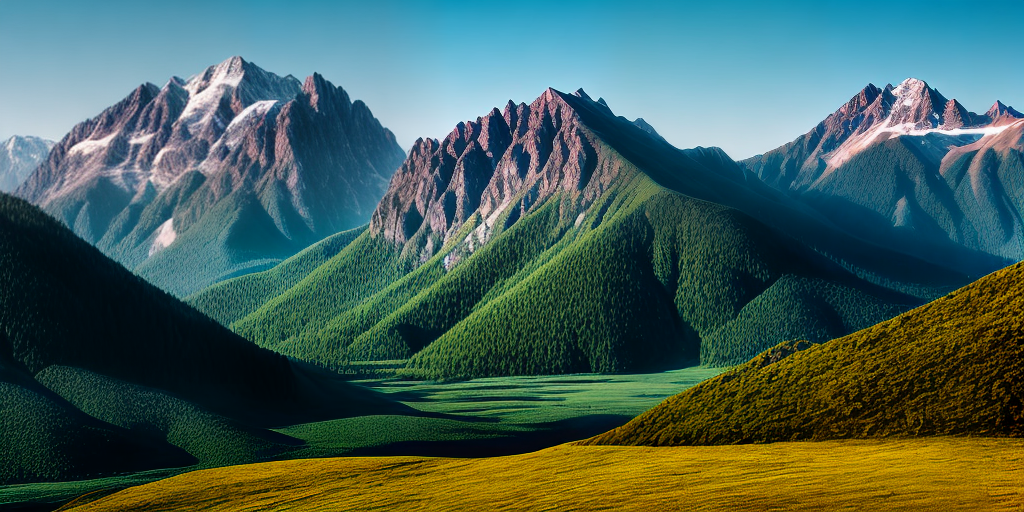 Beautiful mountains without greenery and without sharp peaks