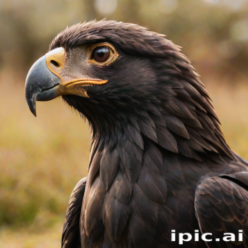 A Majestic Close-Up of a Powerful Eagle in Natural Habitat.