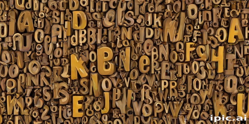 A Colorful Collage of Letters Forming an Intriguing Textural Background ...