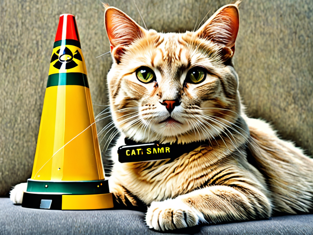 cat with nuke
