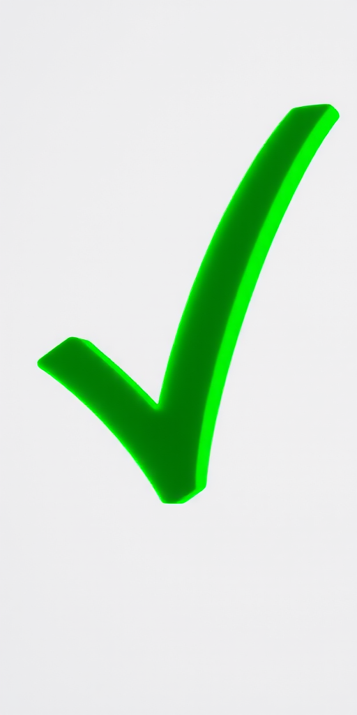 A Bright Green Checkmark Symbolizing Success and Positive Confirmation ...
