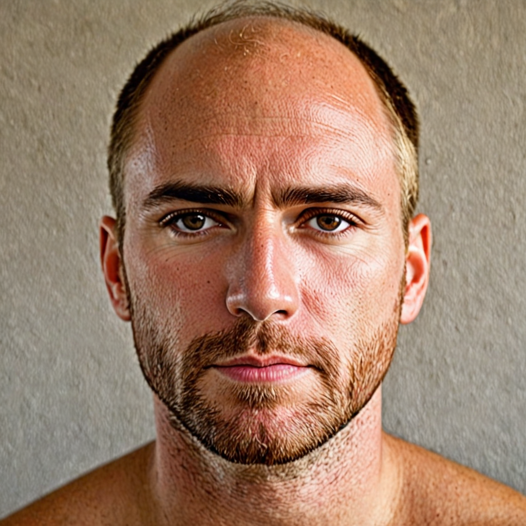 male face