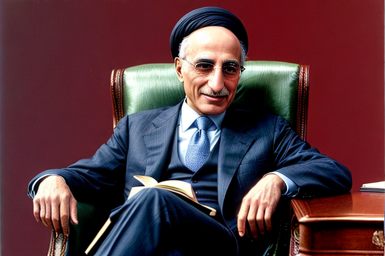 Iran's Mohammad Mossadegh in a suit with a bald head and no hat ...