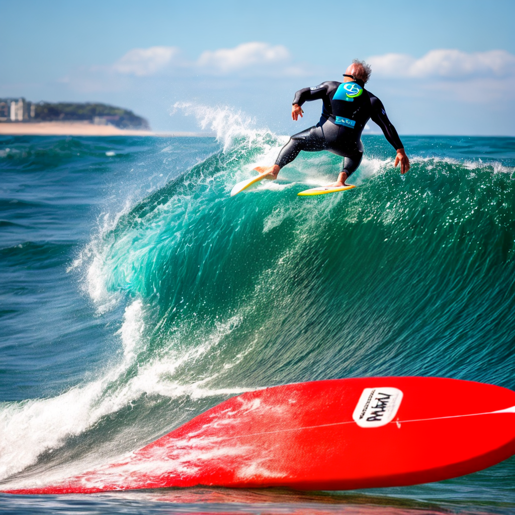danny devito surfing at the beach