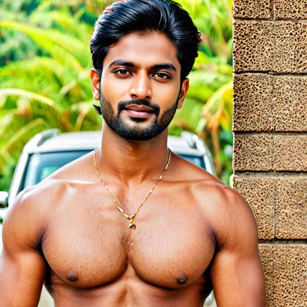 Handsome man with name Nikhilesh modling photo