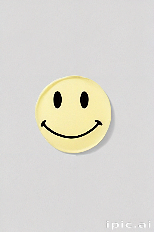A Cheerful Yellow Smiley Face Plate Bringing Joy to Your Day