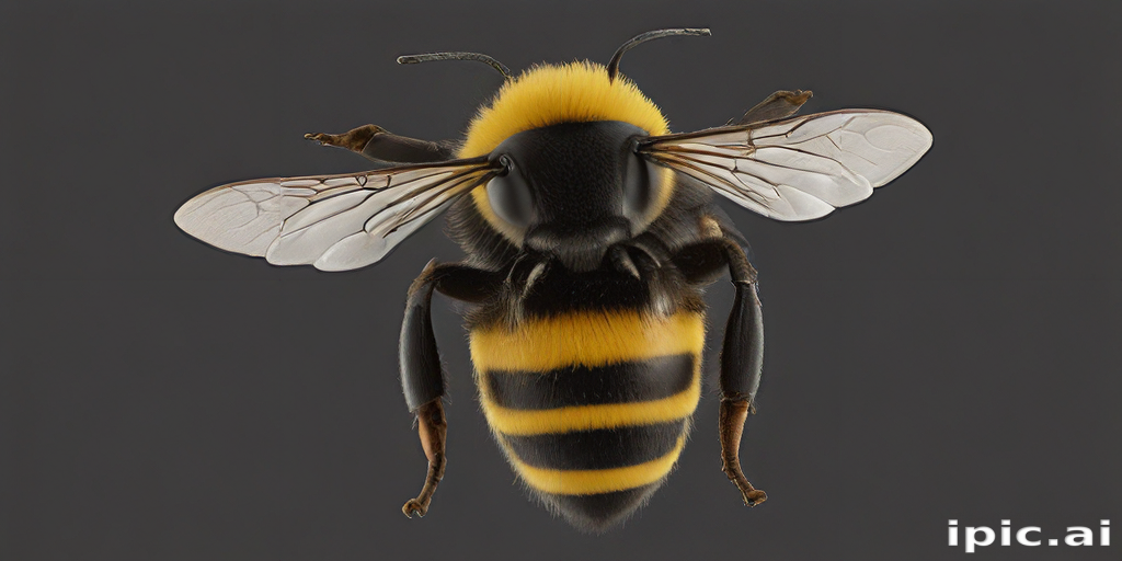 The Fascinating World of Bees: Close-Up of a Bumblebee in Detail