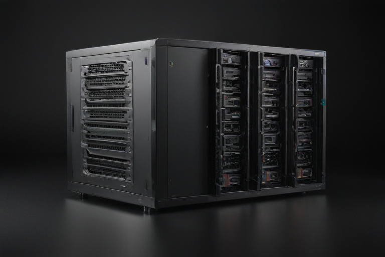 it server with system with black background