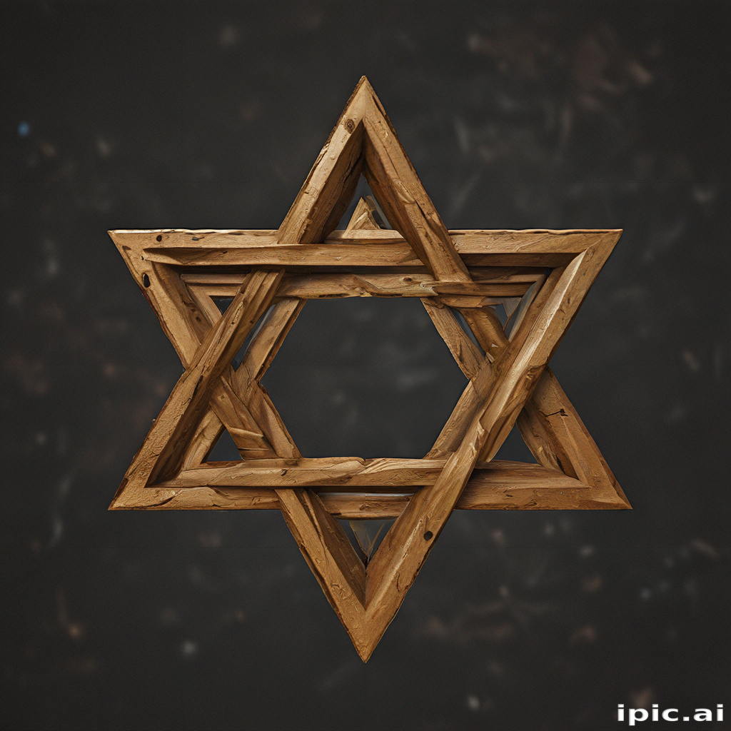 Intricate Wooden Design of a Star Symbolizing Cultural and Spiritual ...