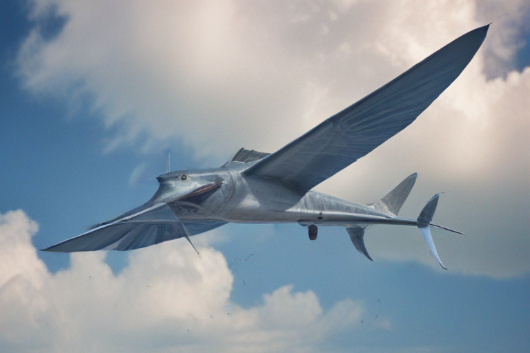 Flying Swordfish wish wings