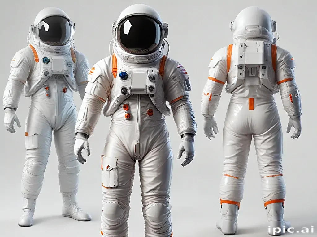 Futuristic Astronaut Suit Design Showcasing Advanced Space Exploration ...