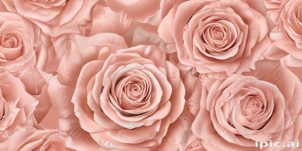 A Beautiful Arrangement of Soft Pink Roses in Full Bloom.