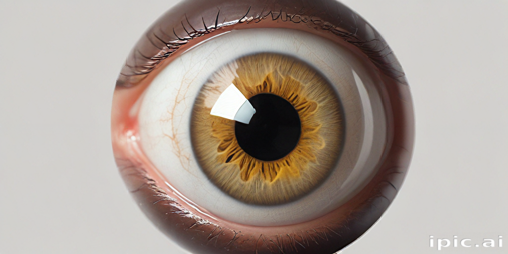 A Close-Up View of a Realistic Human Eye with Intricate Details