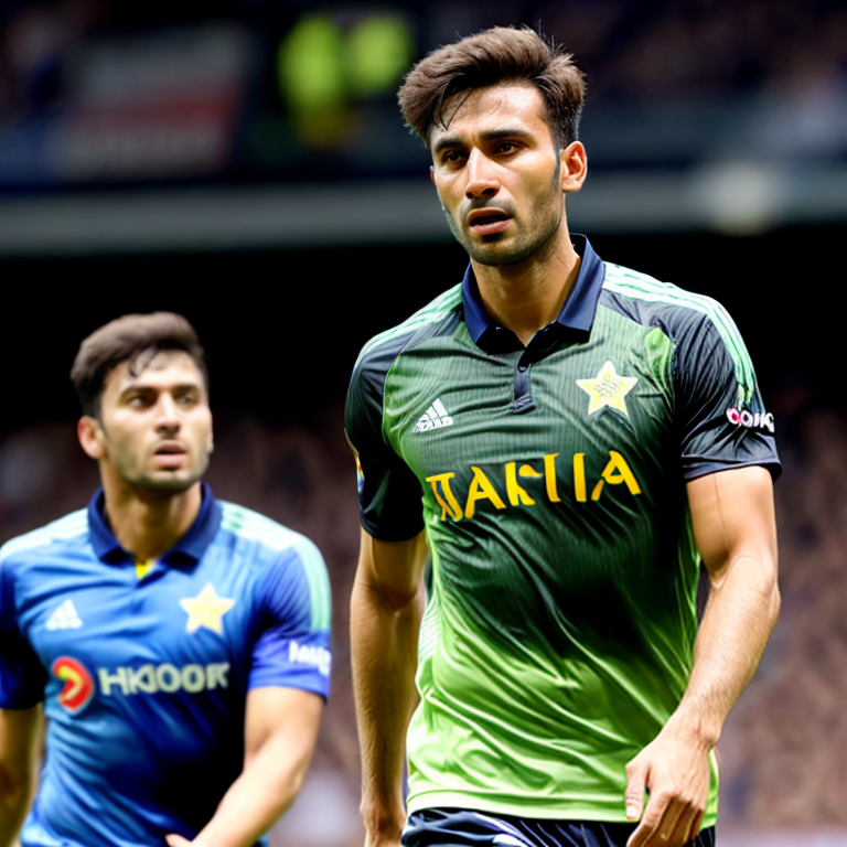 Basit name shirts on pakistani match watching tv