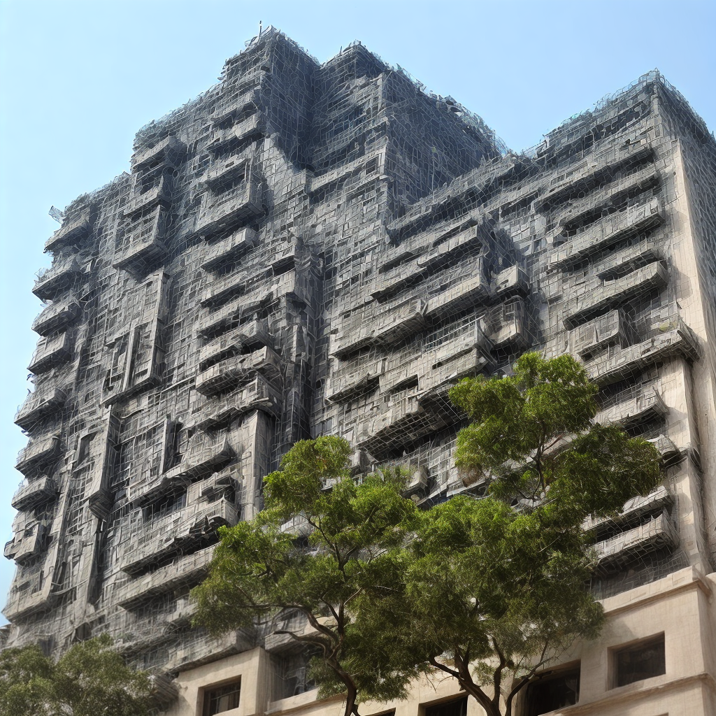 narendra modi on a building as a batman