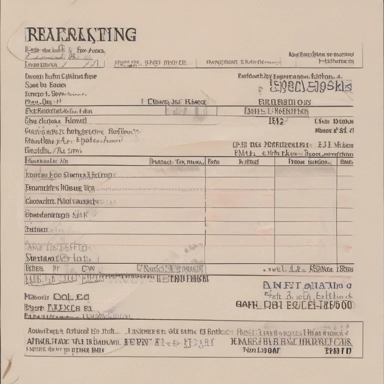 Official Document Detailing Re-Entry Information for an Individual's ...