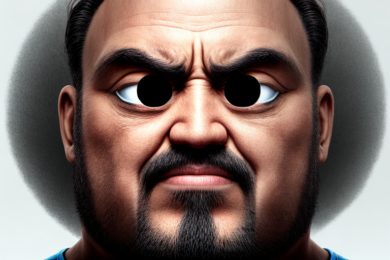 A huge man with one eye in the middle of his forehead