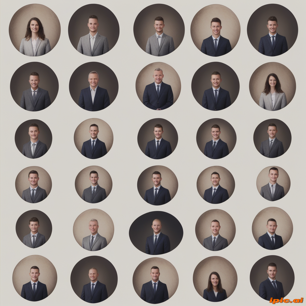 Collage of Professional Headshots Featuring Diverse Individuals in ...
