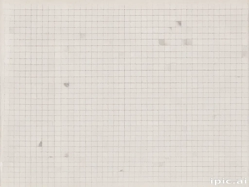 Blank Graph Paper with Light Grid Lines for Creative Drawing and Planning