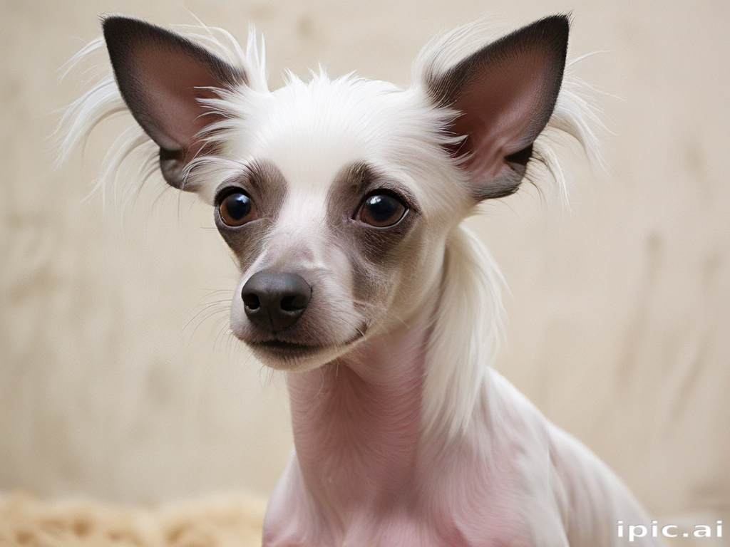 Adorable Hairless Dog with Unique Features and Expressive Eyes Posing ...