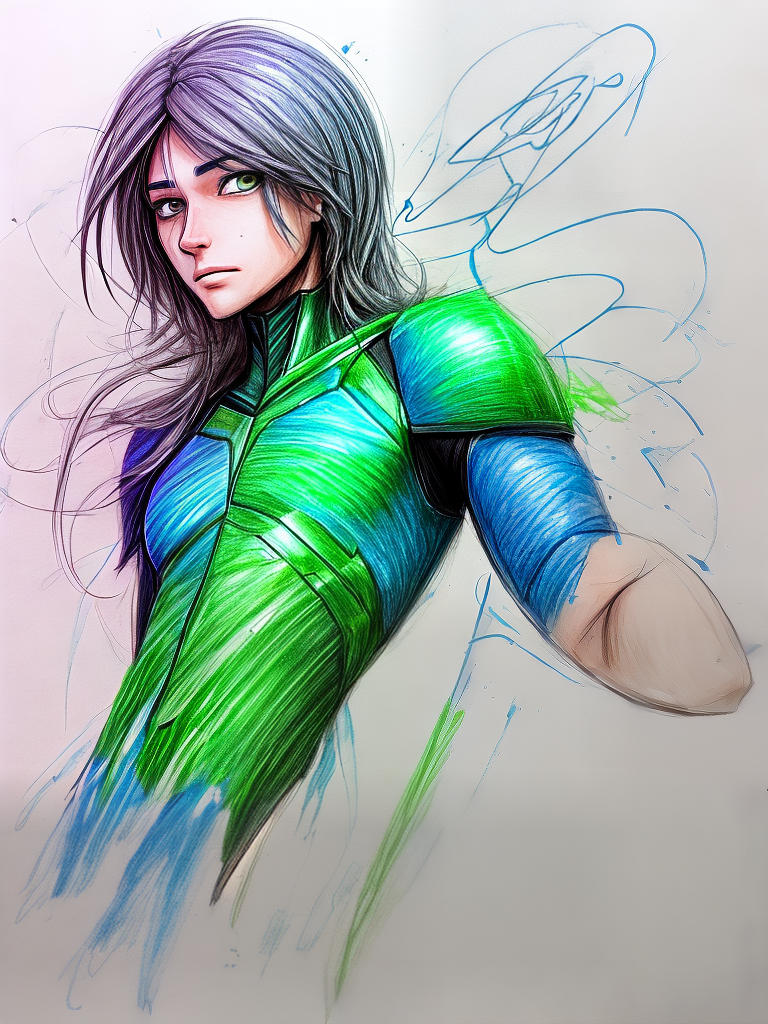 scribble drawing Kal Marks