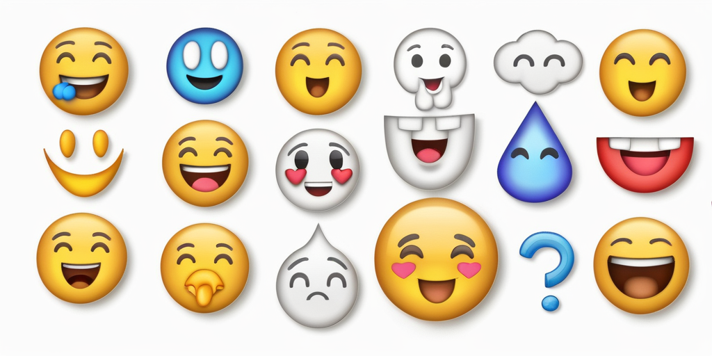 A Colorful Collection of Fun and Expressive Emoji Faces for Communication.