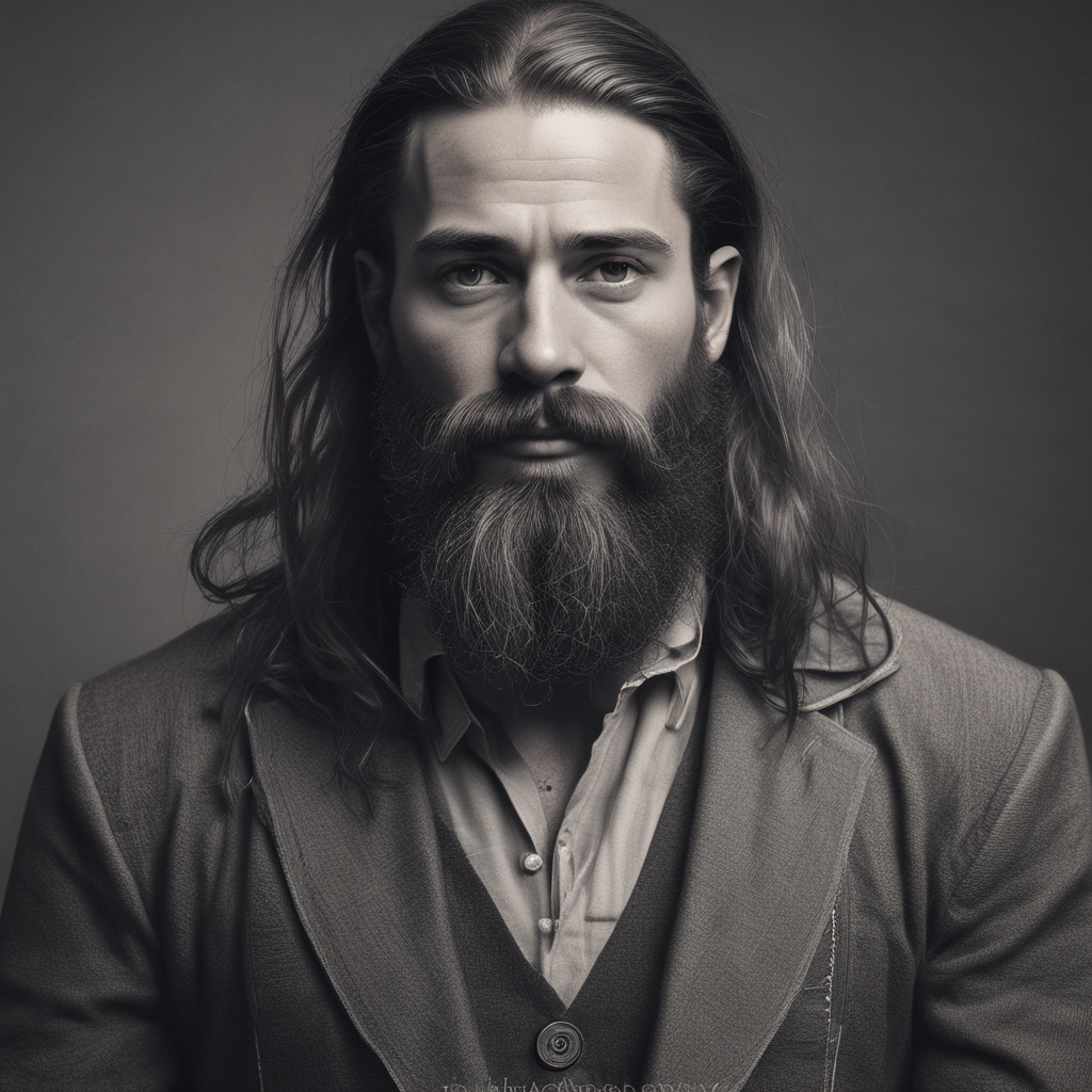 guy with long brown beard