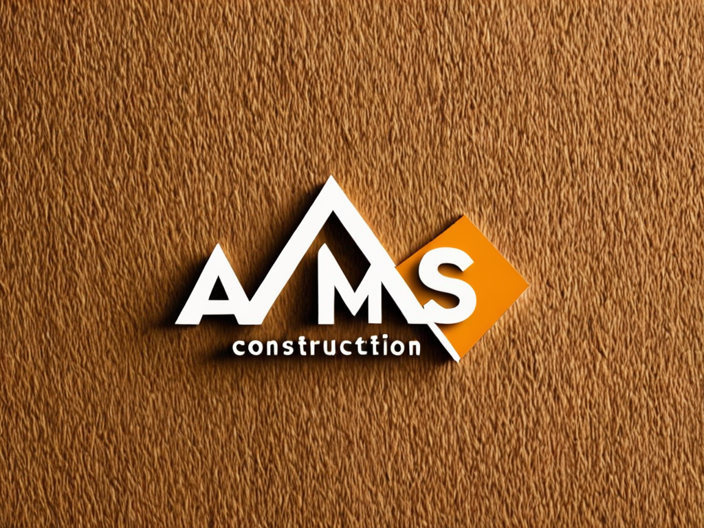 A logo for a construction company. His name is "AMS".