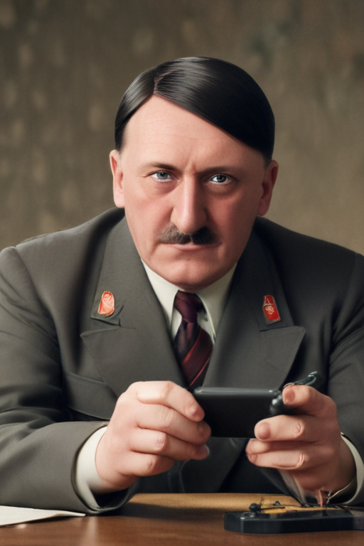 Hitler playing fortnite
