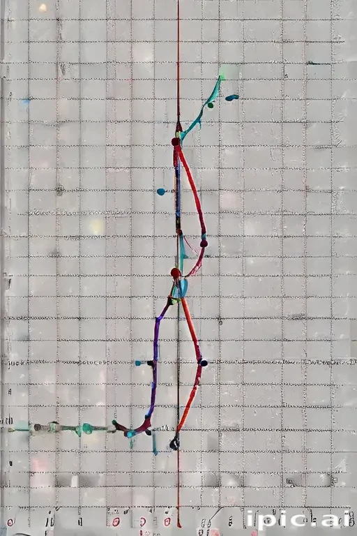 Colorful Graph Depicting Complex Data Trends and Patterns Over Time