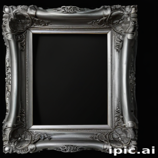 Elegant Vintage Picture Frame with Intricate Designs and Decorative Details