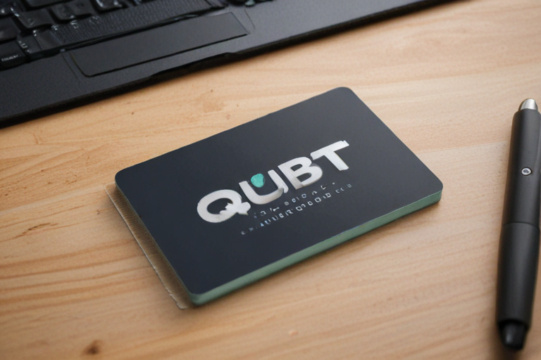Generate logo for my it company name Qubit