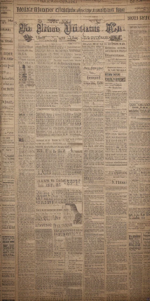 Historic Newspaper Front Page Featuring News Headlines from December 1921